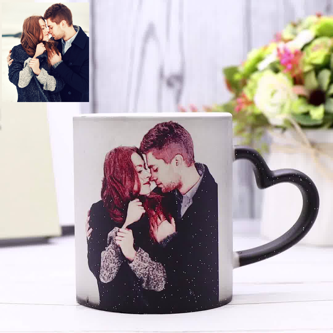 Personalized Magic Mug Custom 1 Photo Heat Color Changing Cup Mug ...