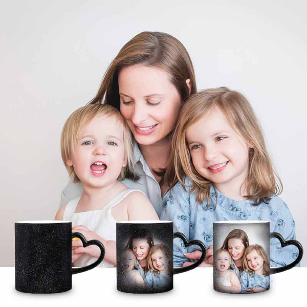Personalized Magic Mug Custom 1 Photo Heat Color Changing Cup Mug ...